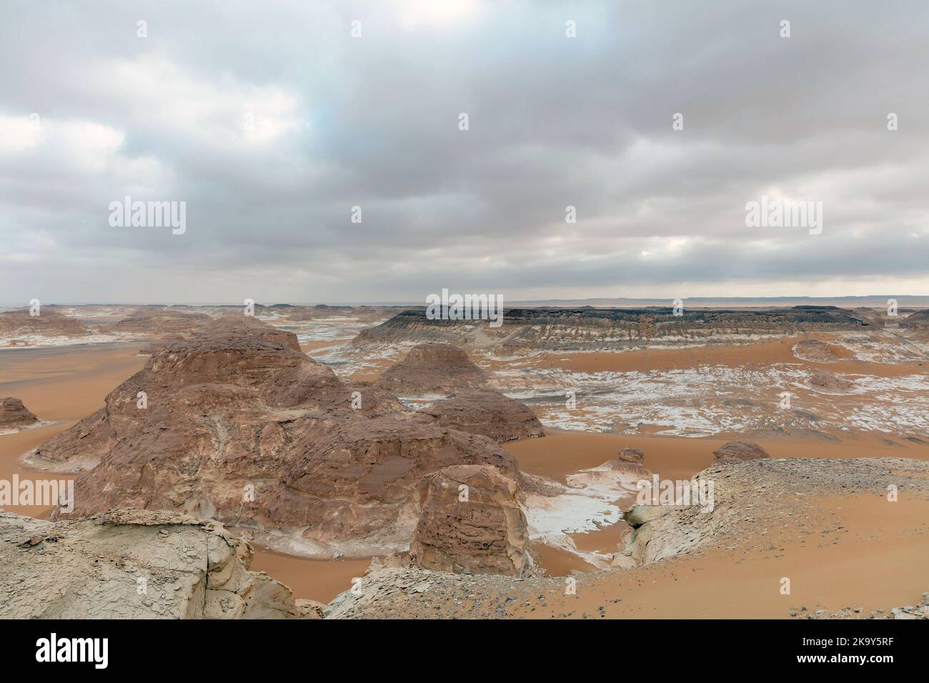 Attractive landscape of the Red Desert from above Stock Photo - Alamy