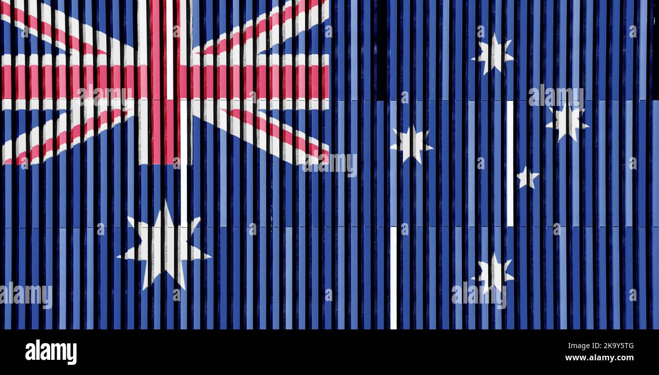 Australian flag on the texture. Concept collage Stock Photo - Alamy