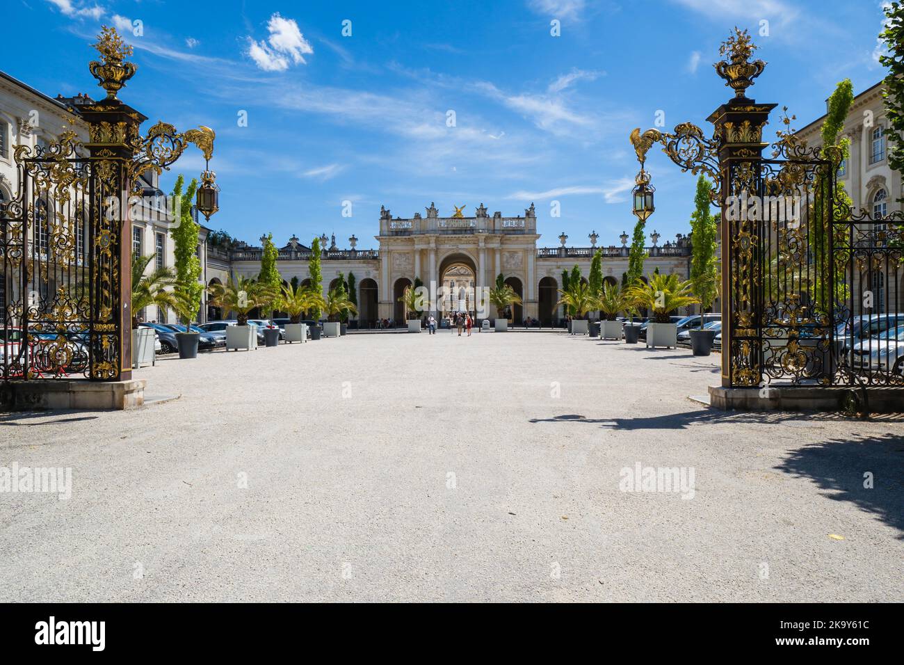 03.07.2022 Nancy, Grand Est, France.Place de la Carrière: a long ...