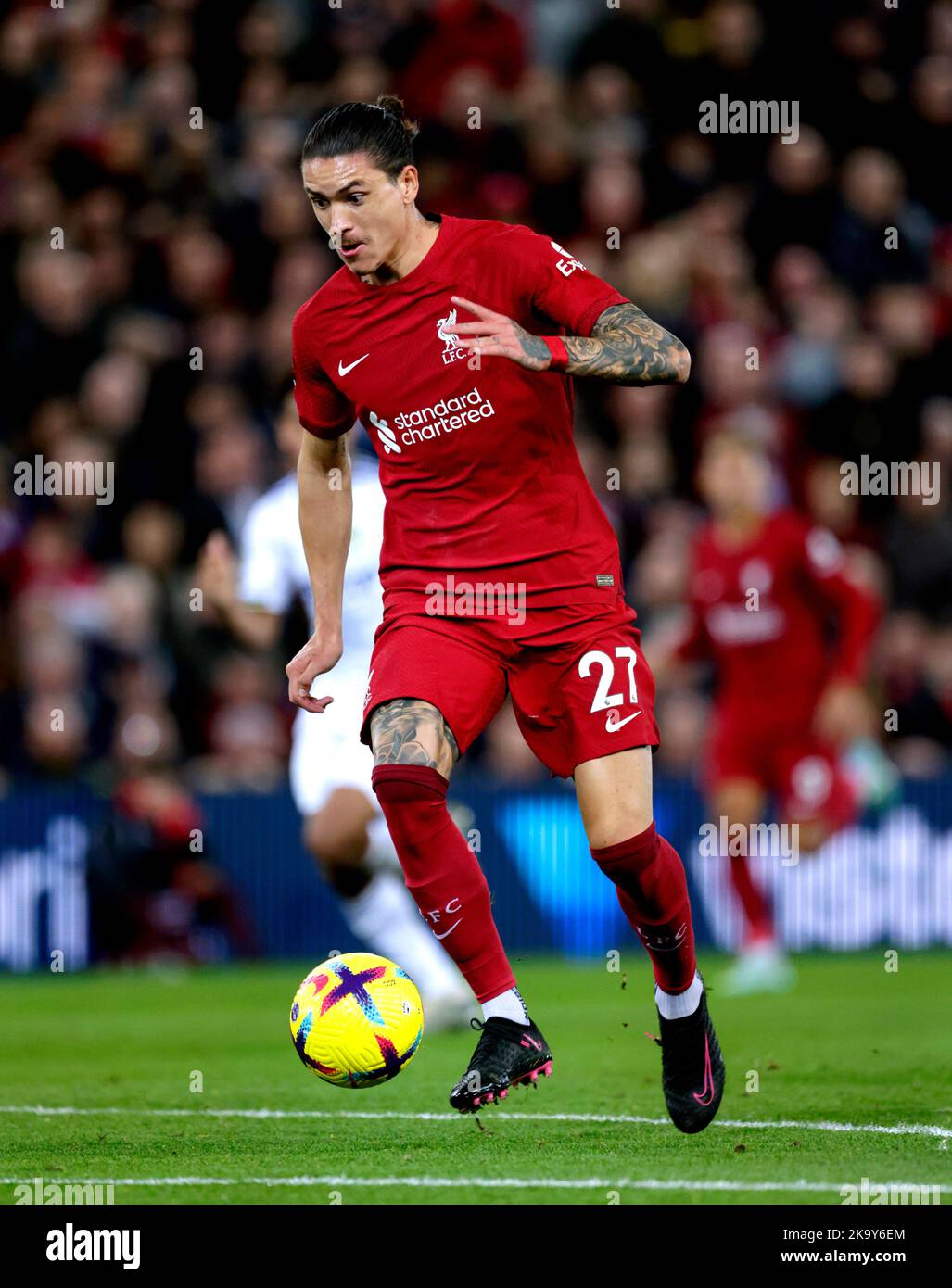 Liverpool's Darwin Nunez during the Premier League match at Anfield ...
