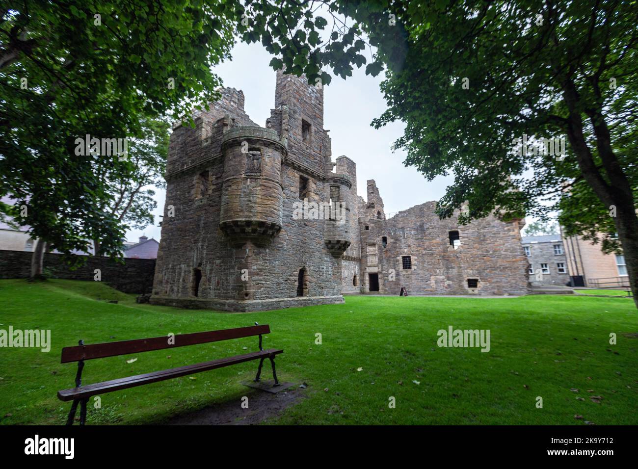 Bishop’s and Earl's Palaces, Kirkwall, Orkney, an archipelago, Scotland ...