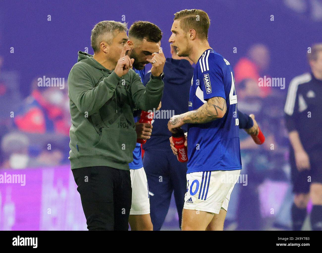 Schalke, Deutschland. 30th Oct, 2022. firo : 10/30/2022, football ...