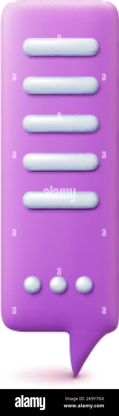 Network communication message 3d design. Abstract speech balloon, talk ...