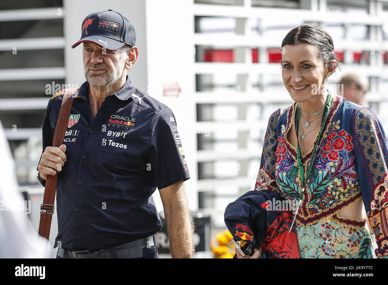 NEWEY Adrian (gbr), Chief Technical Officer of Red Bull Racing with his wife Amanda "Mandy ...
