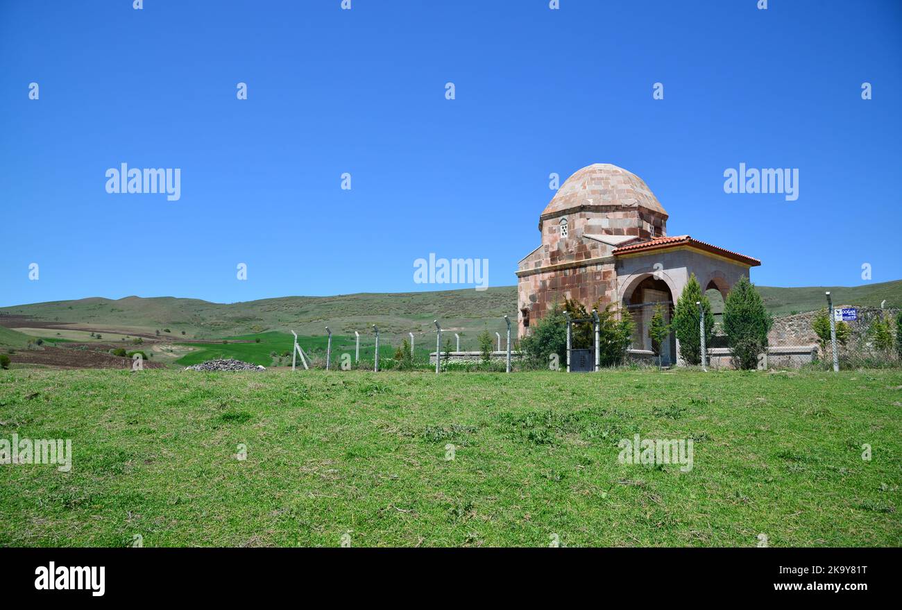 Haci Tugrul Baba Tomb, located in the countryside of the Turkish city ...