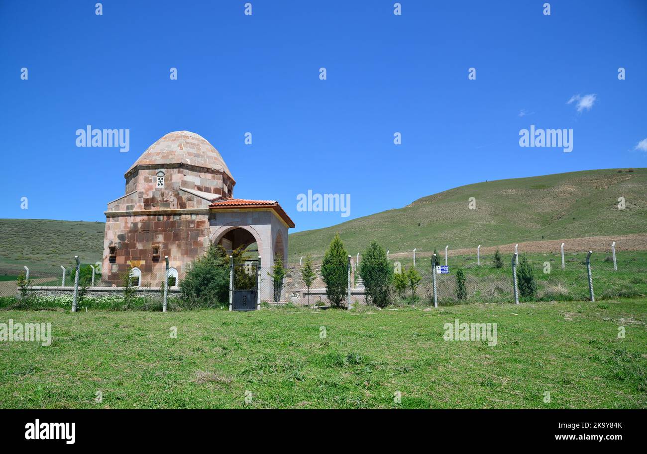 Haci Tugrul Baba Tomb, located in the countryside of the Turkish city ...