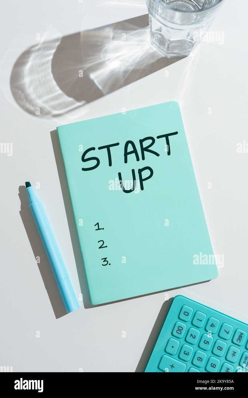 Handwriting text Start Up. Internet Concept summarizes the particular ...