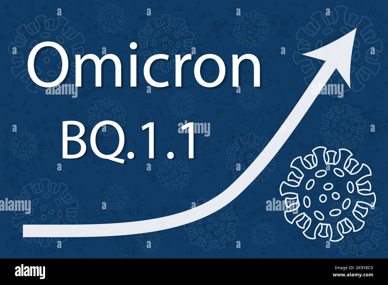 A new coronavirus variant BQ.1.1, sublineage of Omicron BA.5. The arrow ...