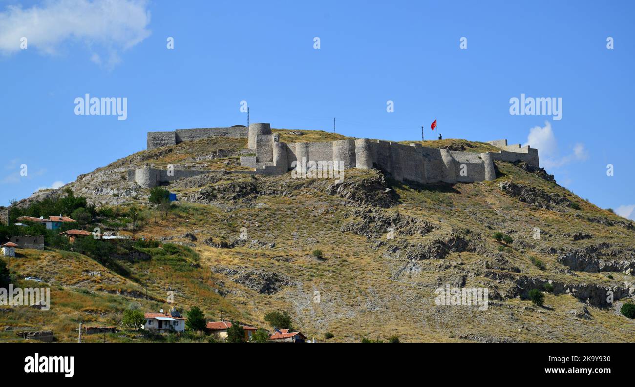 Historical Kalecik Castle in Ankara, Turkey Stock Photo - Alamy