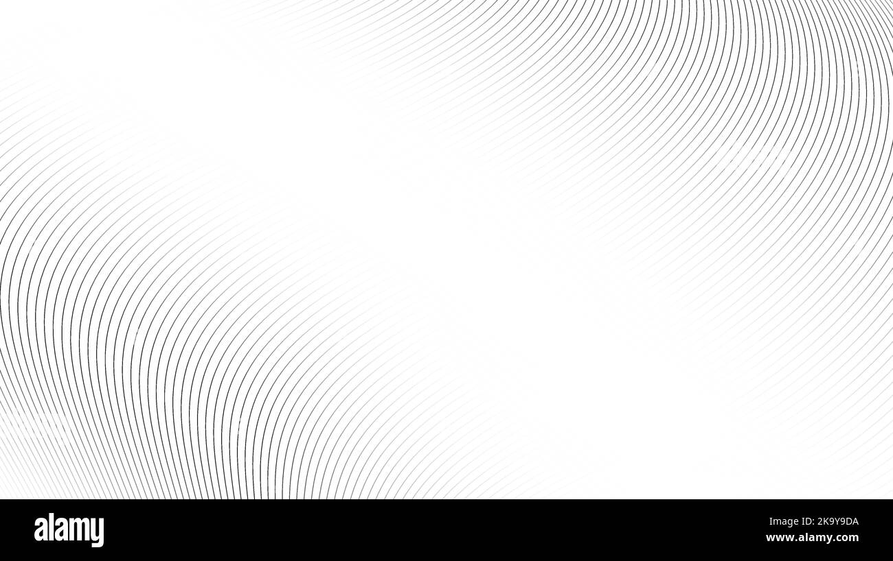 Wavy lines background. Abstract gray stripes texture. Warped and curved ...