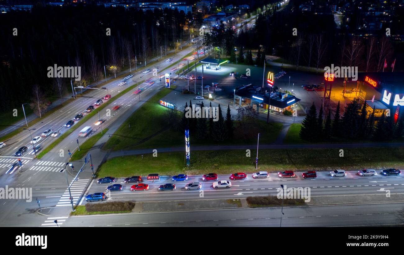 Fast food line Stock Photo - Alamy