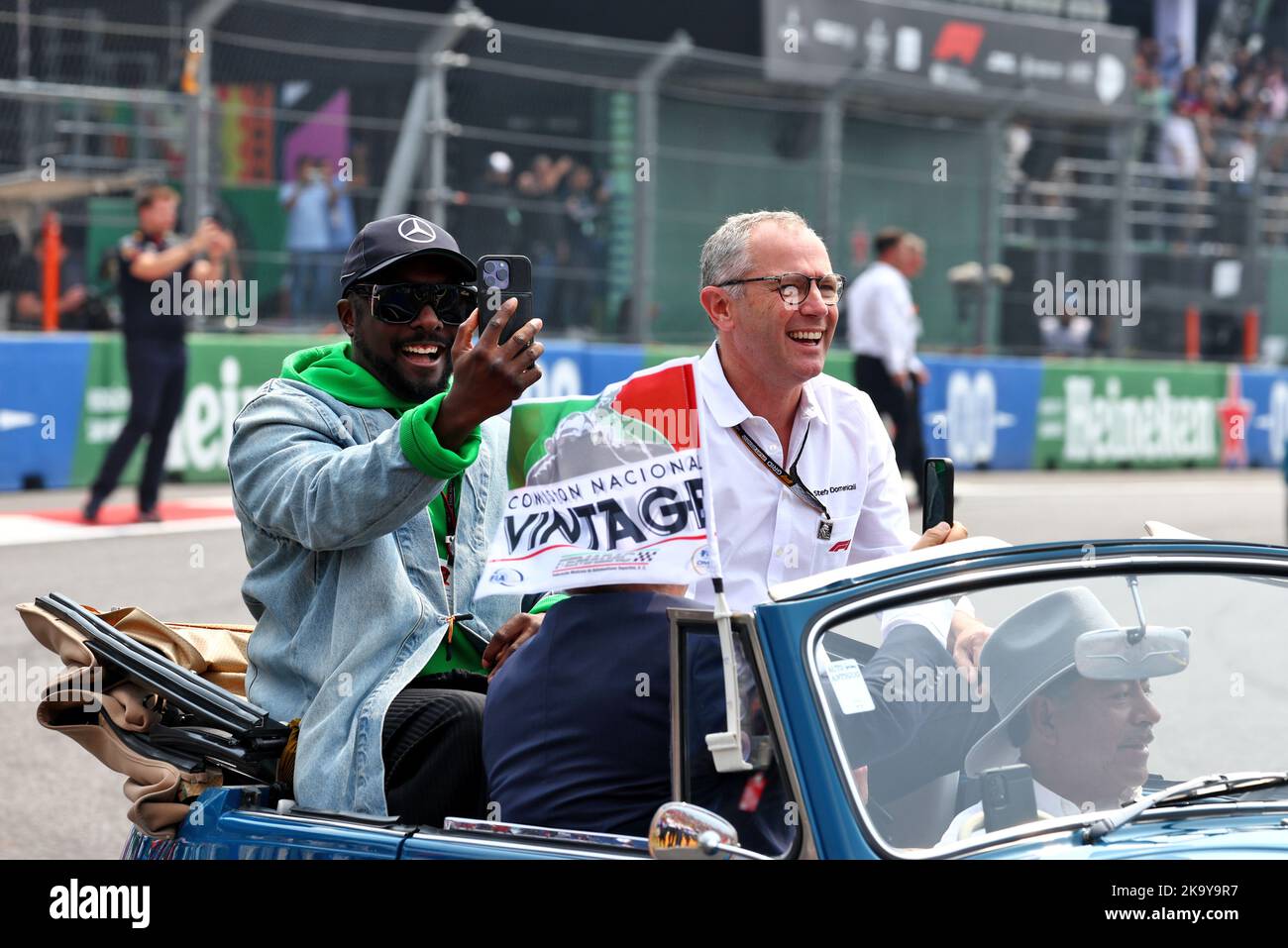 (L to R): will.i.am (USA) Black Eyed Peas with Stefano Domenicali (ITA ...