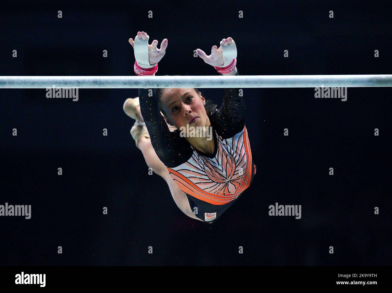 Netherland's Naomi Visser competes on the Uneven bars during day two of ...
