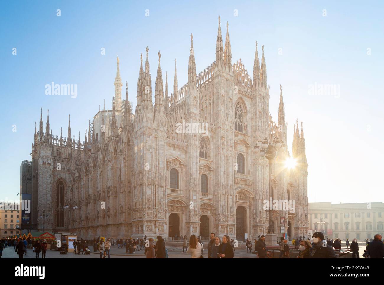 Duomo di Milano, the splendid cathedral of Milan city, Italy, also ...