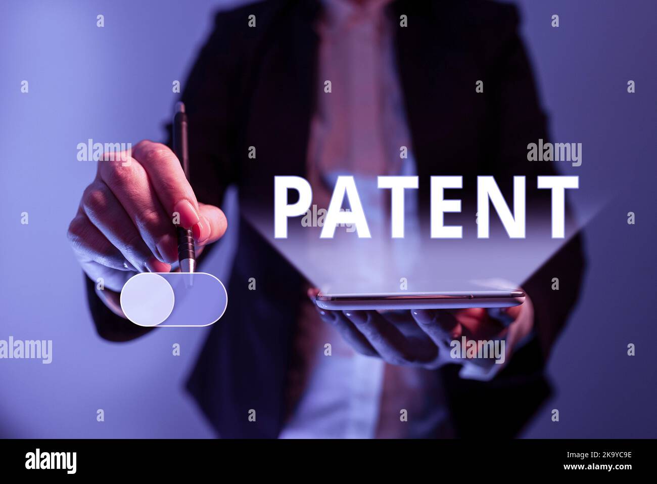 Text caption presenting Patent. Business idea intellectualproperty that ...