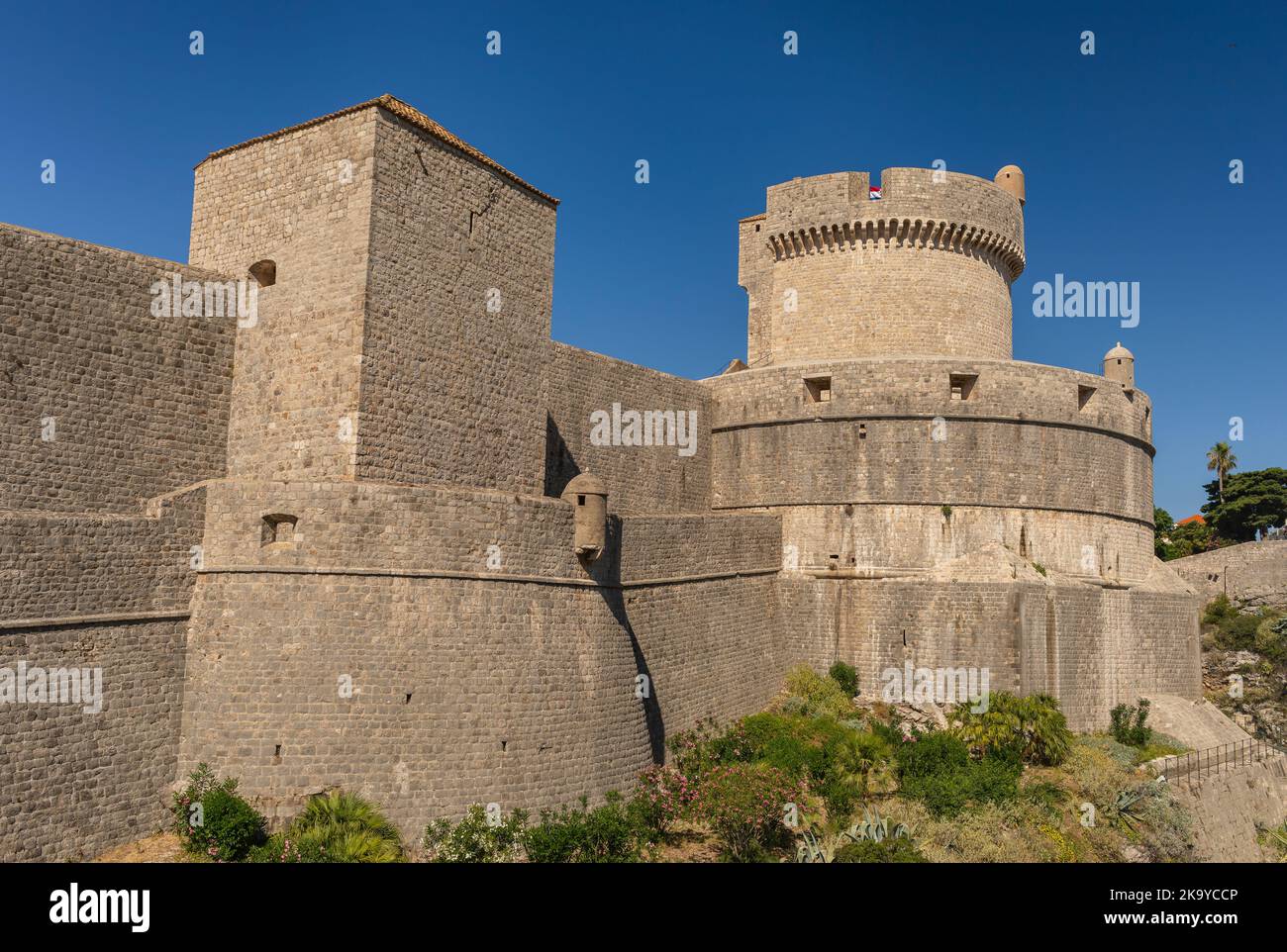 DUBROVNIK, CROATIA, EUROPE - The walled fortress city of Dubrovnik ...