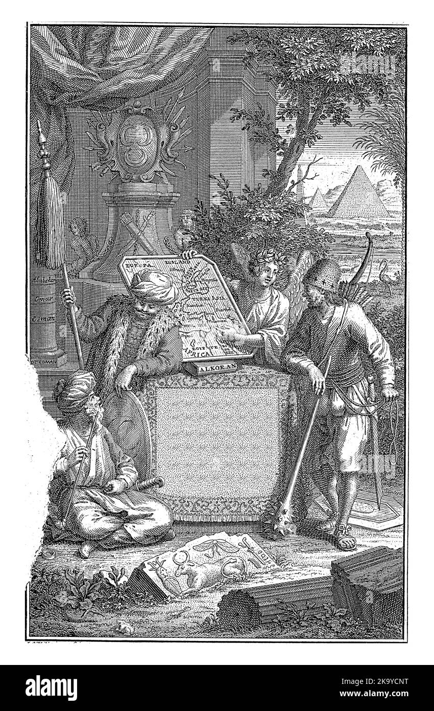 Architectural niche containing the coat of arms of the Turkish Empire ...