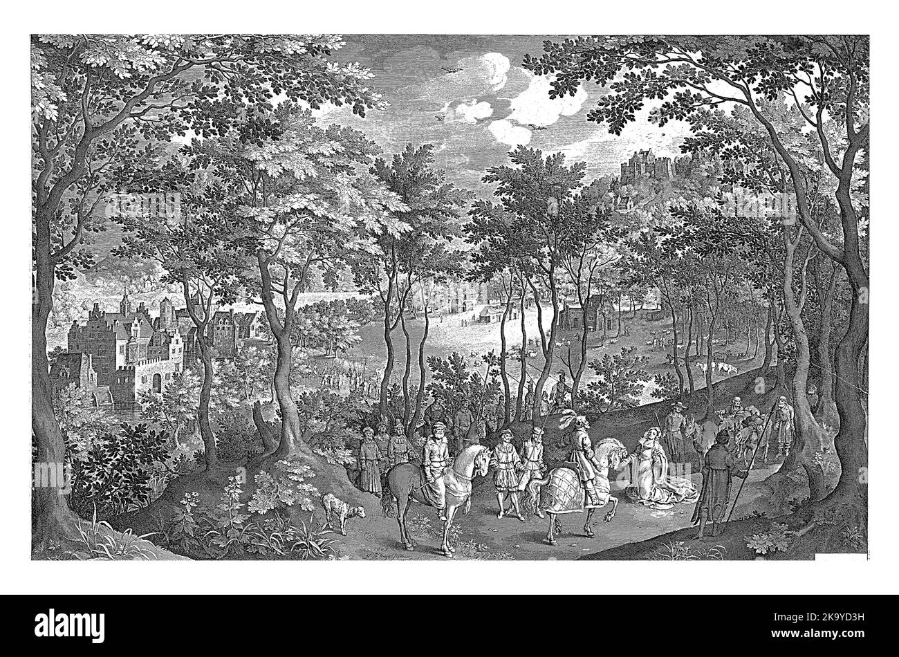 David and Abigail, Nicolaes de Bruyn, 1608 When a miserly farmer ...