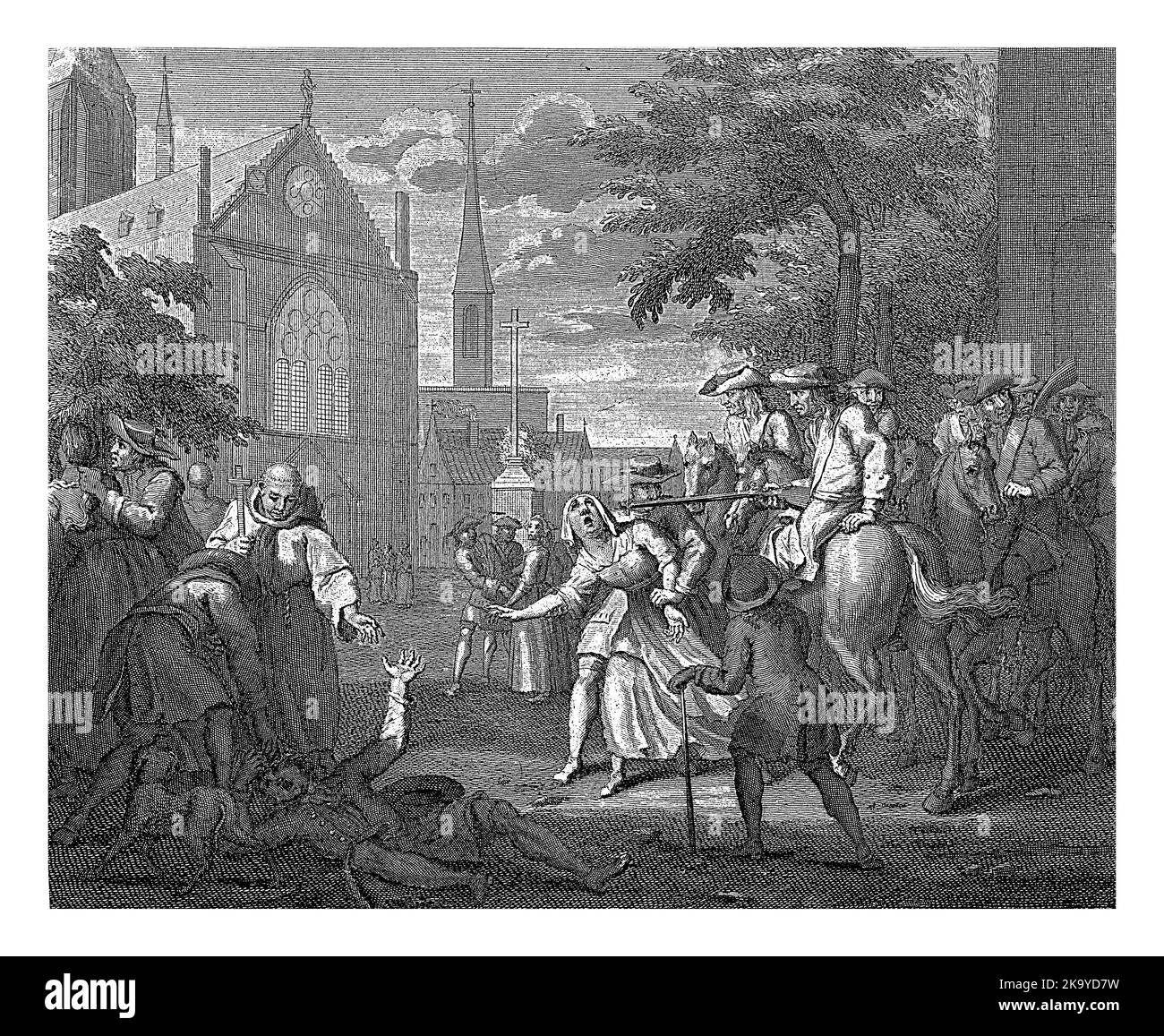 Persecution of Protestants in France, 1685, Philip van Gunst, 1685 ...