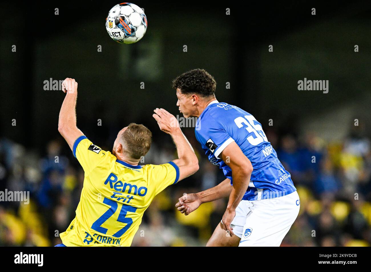 Beveren's Alexander Corryn and Jong Genk's Andras Nemeth pictured in ...