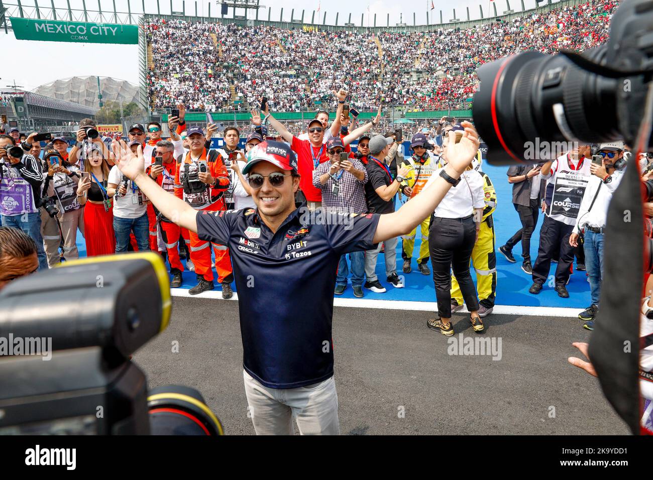 PEREZ Sergio (mex), Red Bull Racing RB18, portrait during the Formula 1 ...