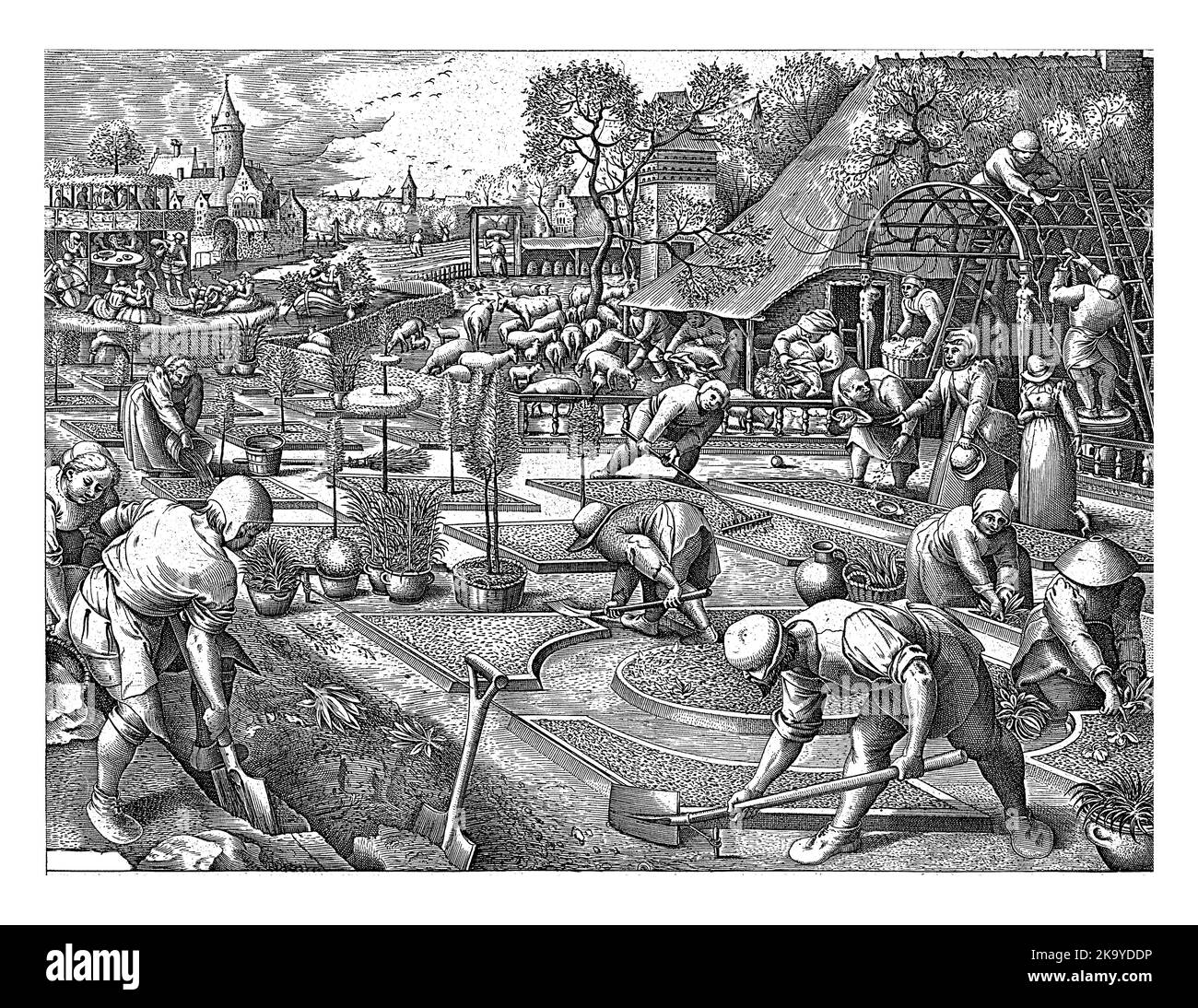 The season of spring: the months of March, April, May. Planting and ...