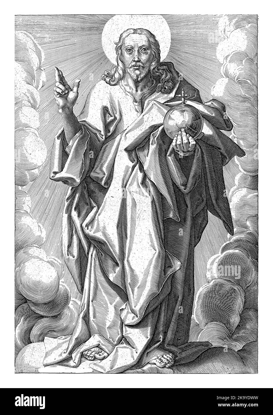 Christ as Salvator Mundi, Jacob de Gheyn (II), after Karel van Mander ...