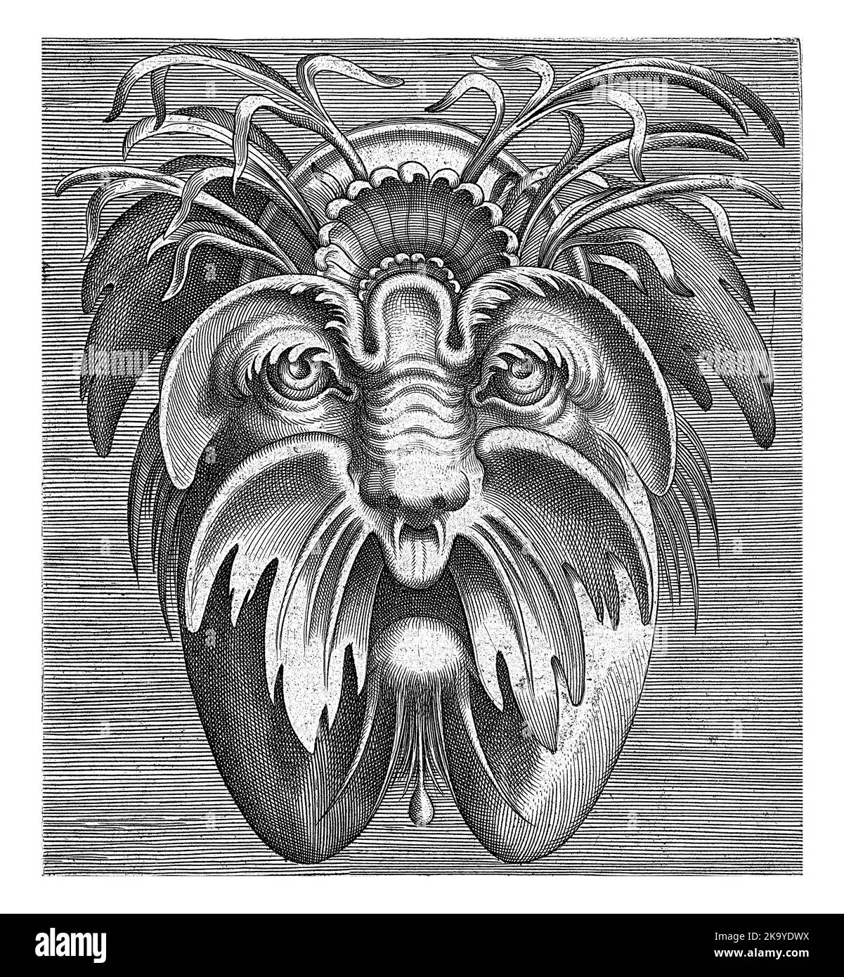 Shaded background. One of 14 sheets from a series of 18 entitled ...