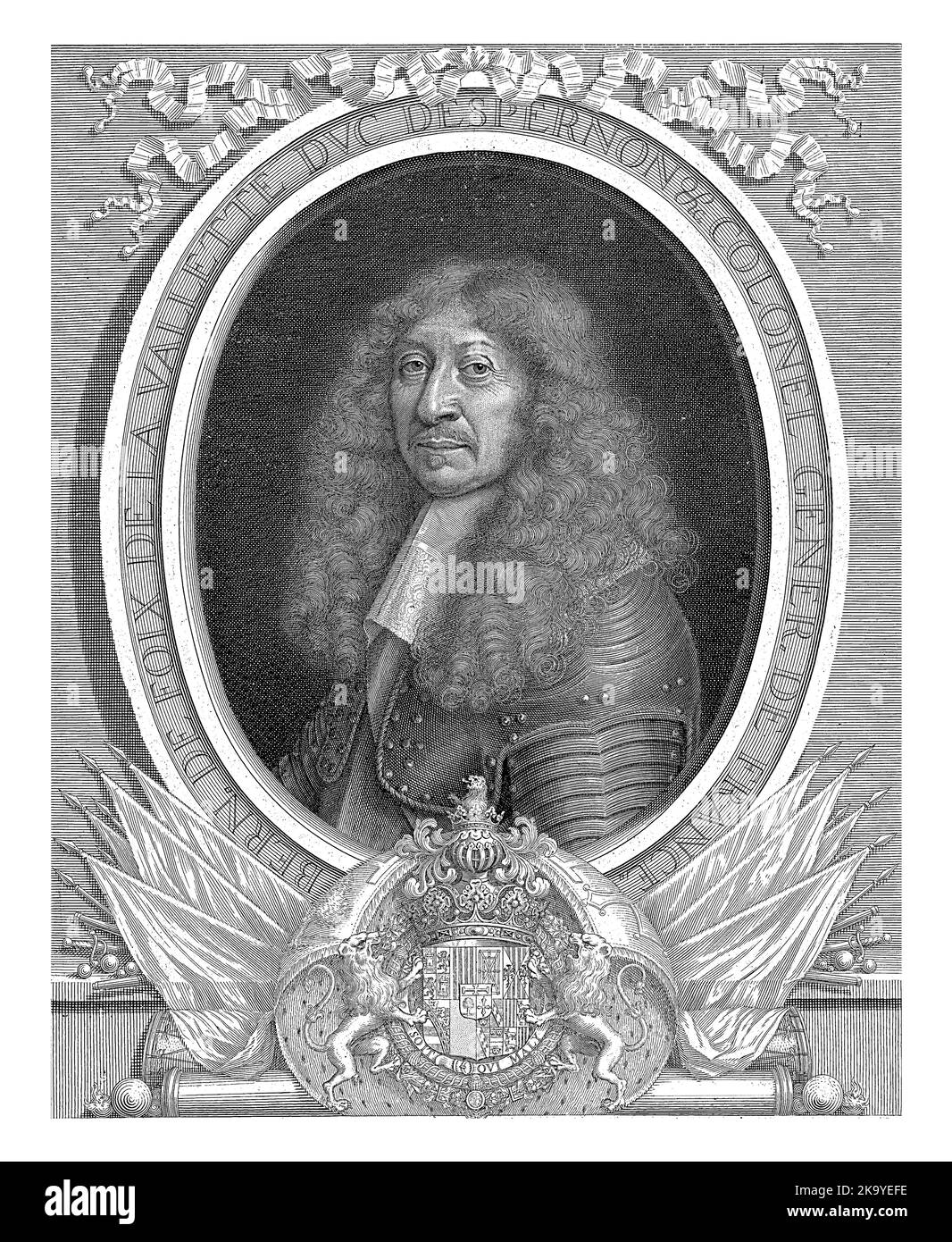 Portrait of Bernard de Foix de la Valette, Duke of Epernon Stock Photo ...