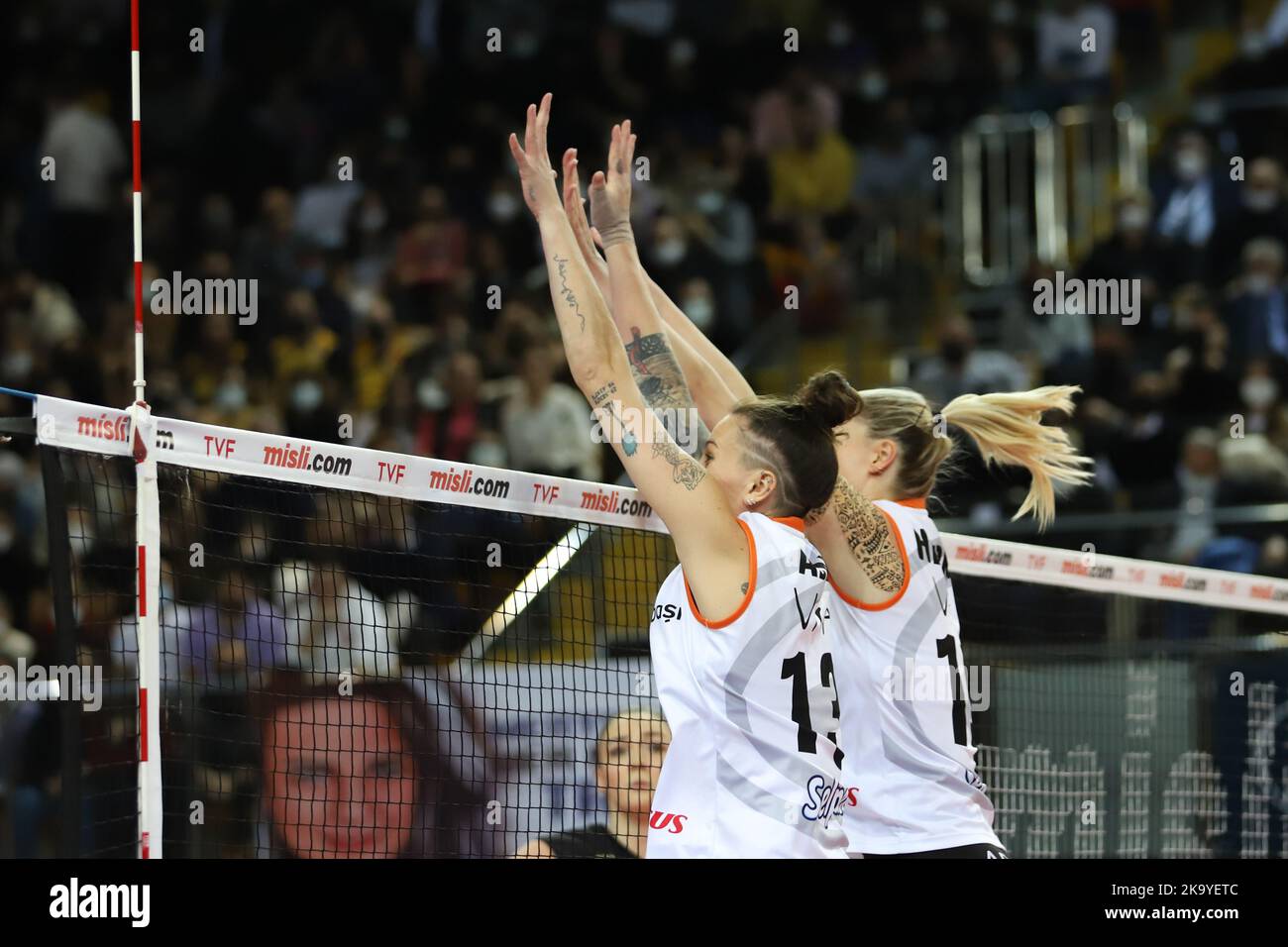 ISTANBUL, TURKEY - JANUARY 17, 2022: Laura Heyrman and McKenzie Adams ...