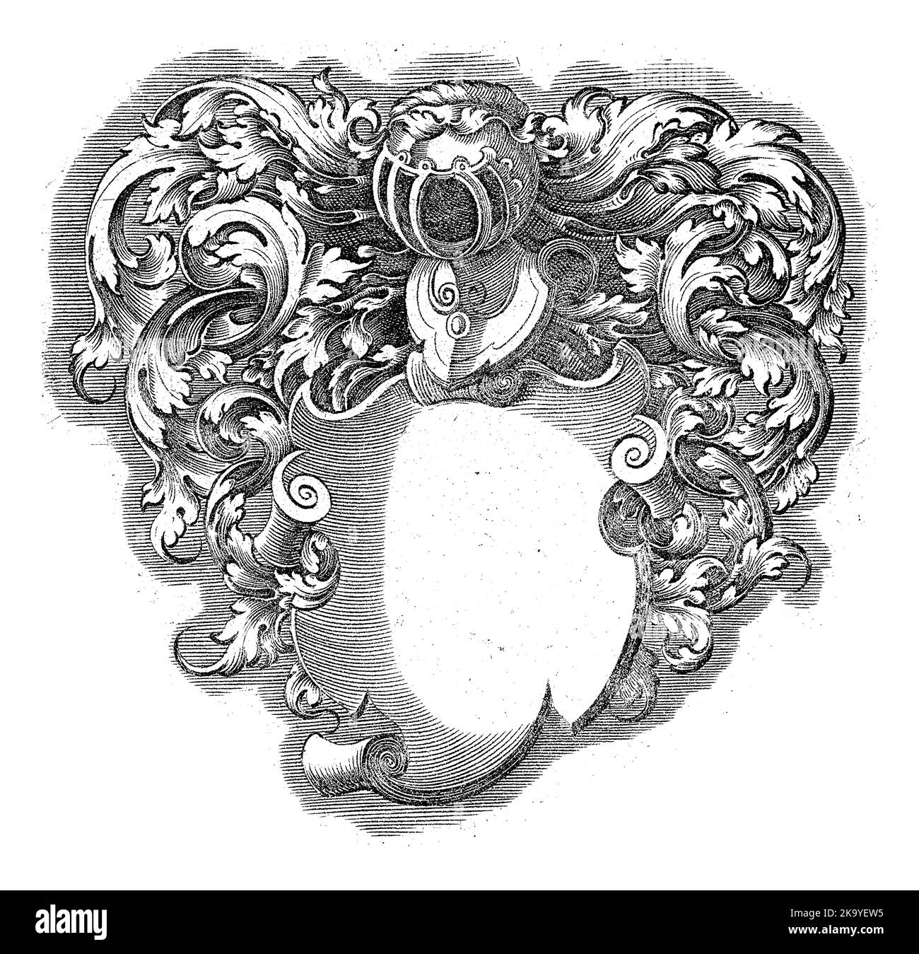 Reduced reverse copy of the coat of arms, without the peacock on the ...