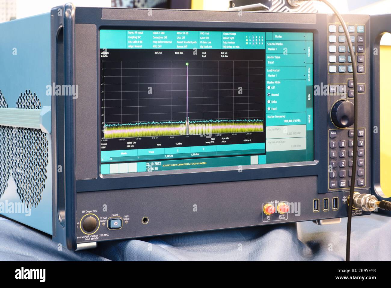 Modern mixed signal oscilloscope in laboratory Stock Photo - Alamy