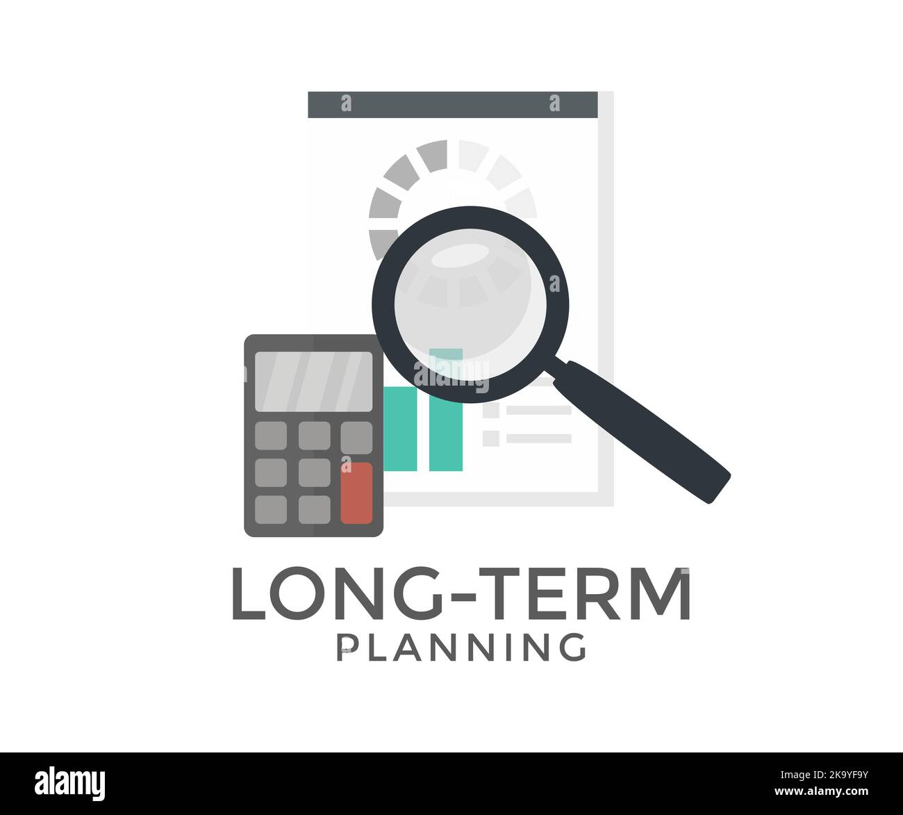 Long term planning form logo design. Business and finance concept ...