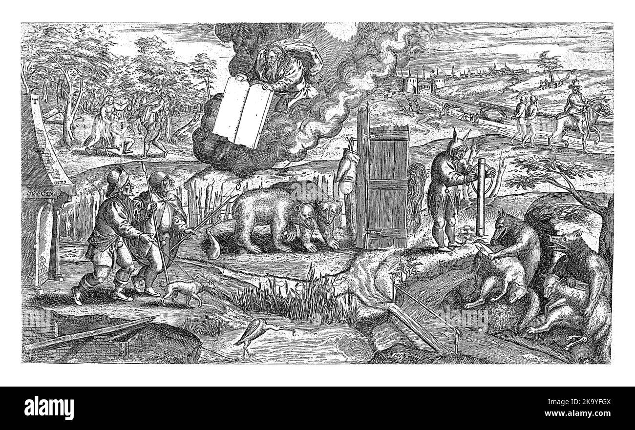 The Blind Shepherds, Antonie Wierix (II), after Marten van Cleve (I ...