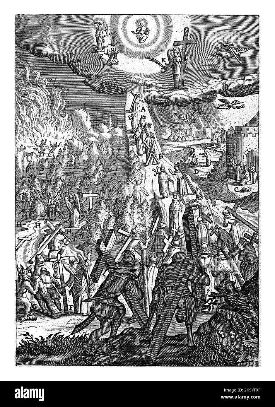 Etching jesus carries the cross hi-res stock photography and images - Alamy