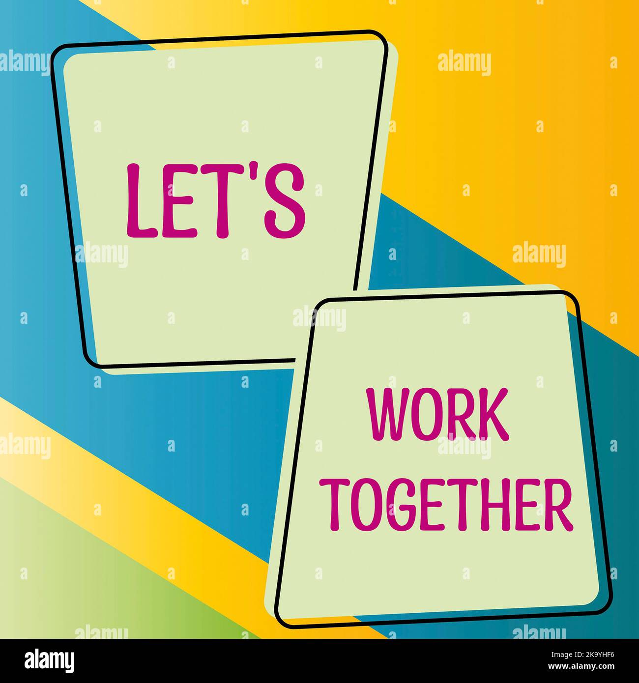 Text showing inspiration Let S Is Work Together. Business idea Unite ...