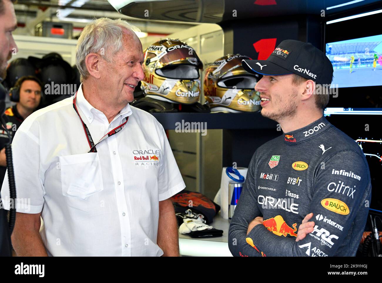 Mexico City, Mexico. 28th Oct, 2022. dr Helmut Marko (AUT, Oracle Red Bull Racing), #1 Max ...