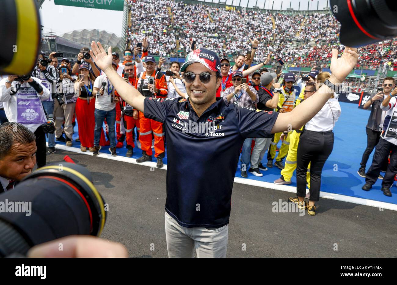 PEREZ Sergio (mex), Red Bull Racing RB18, portrait during the Formula 1 ...