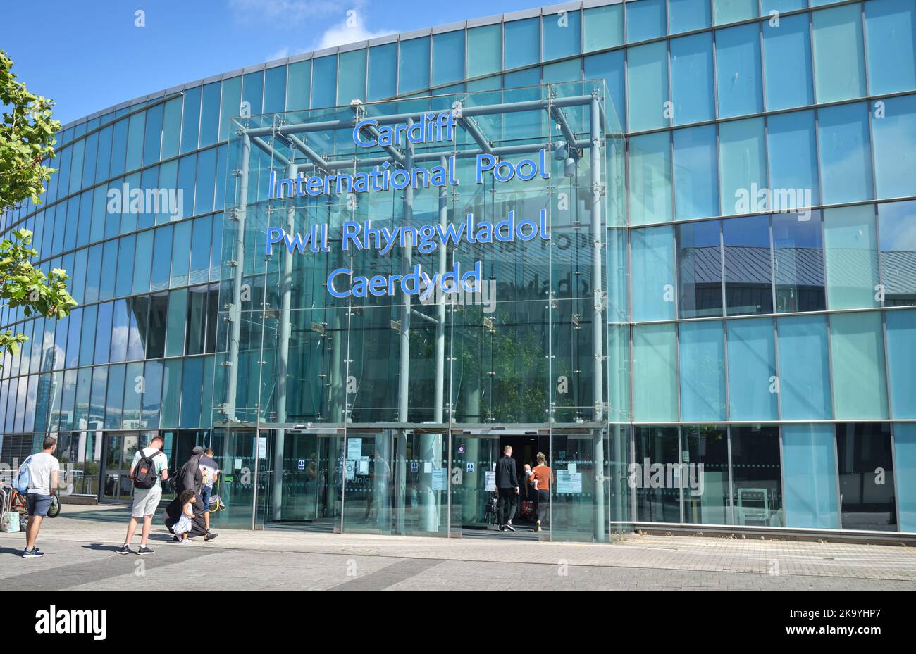 International Swimming Pool Cardiff South Wales UK Stock Photo - Alamy