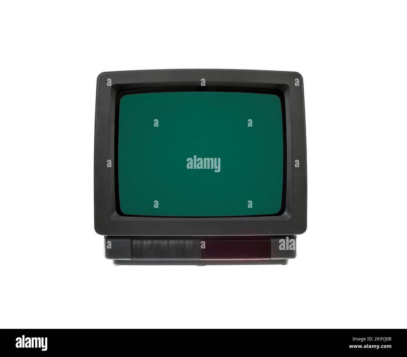 Small TV set isolated in white background Stock Photo - Alamy