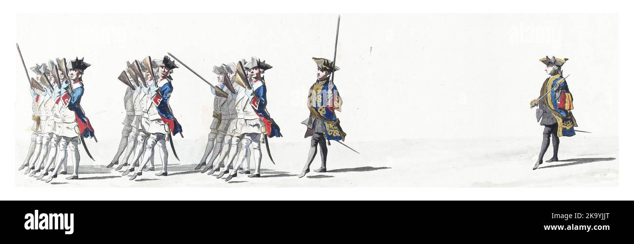 The Dutch Guard. In the margin the caption in Dutch, French and English ...