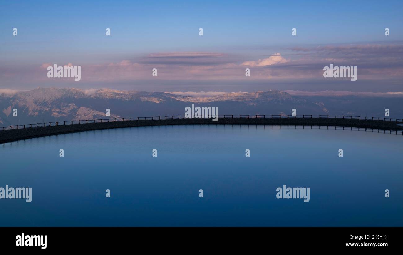 Summer mountain lake in Chamrousse in the Alps, France Stock Photo - Alamy