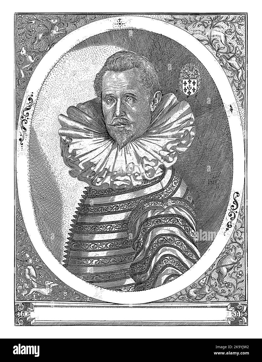 Portrait of Olpherdus Fuyck (Olfert Fuchs?), Floris Balthasarsz. van ...