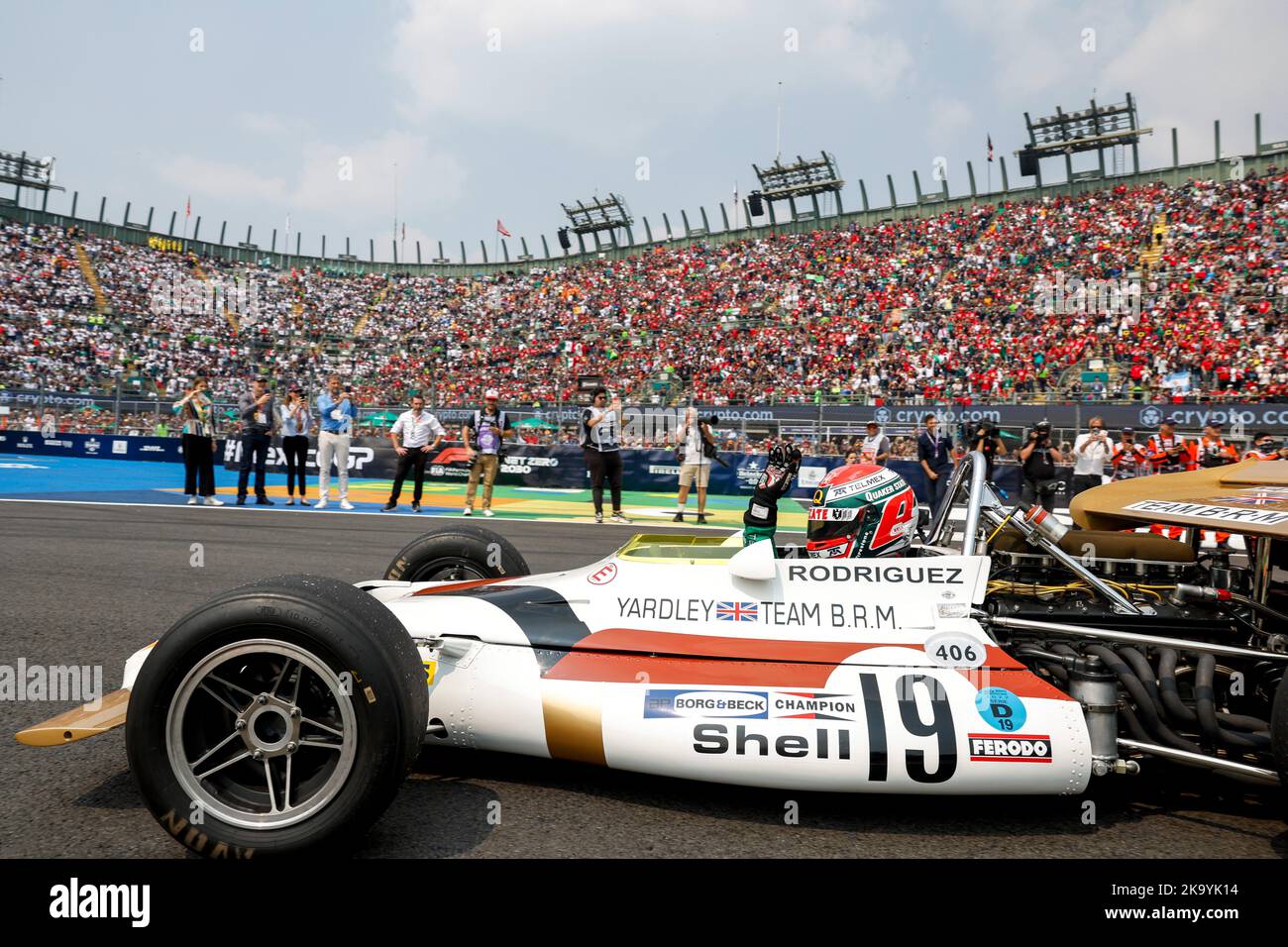 Mexico City, Mexico. 30th Oct, 2022. BRM P153 of Pedro Rodriguez, F1 ...