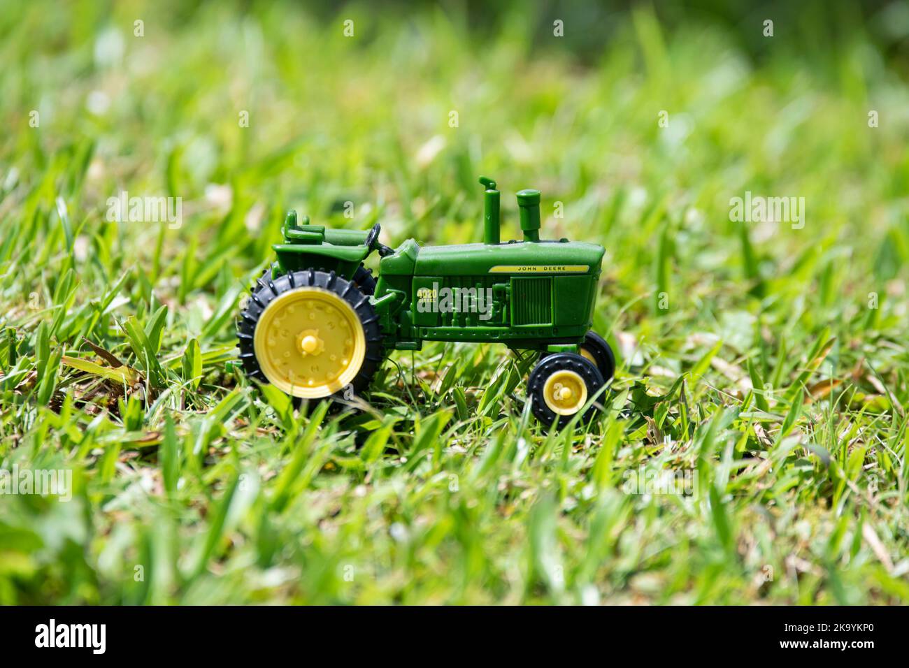 PANAMA-PANAMA- October 14, 2022: John Deere is the brand name of Deere ...