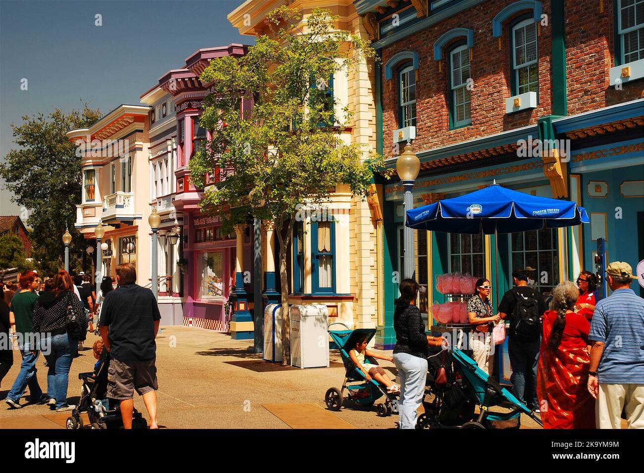 Tourists at Disney's California Adventure enjoy shopping for souvenirs ...