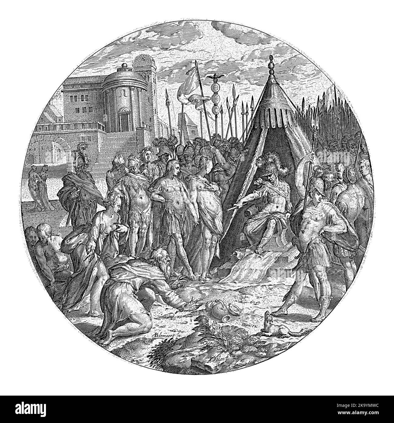 After the victory over New Carthage, the Roman general Scipio is ...