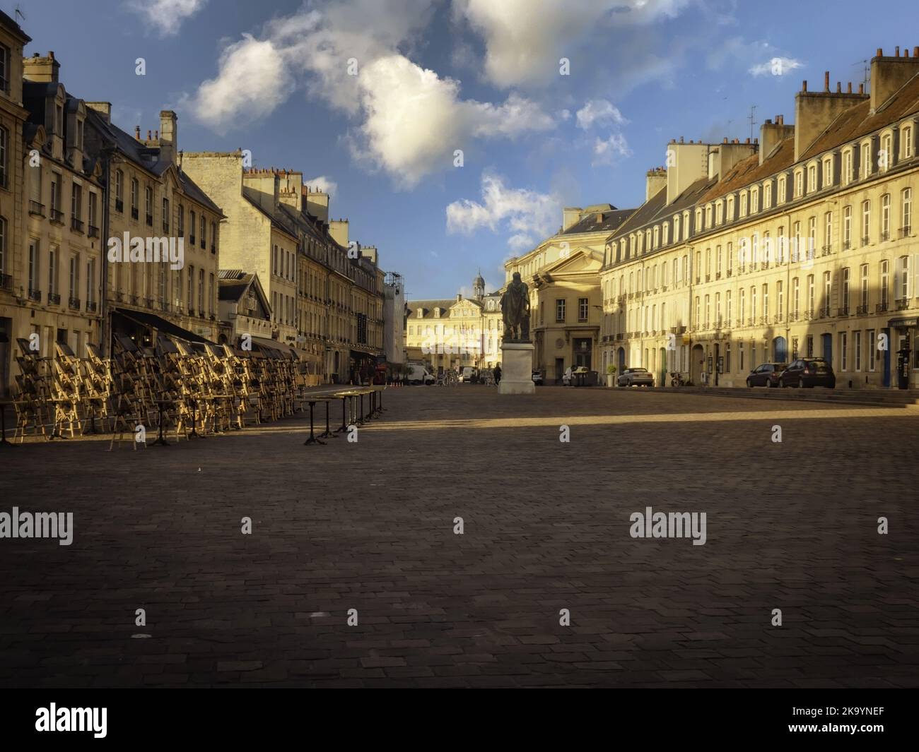 Caen, France September 2022. The picturesque streets of Caen, closed ...