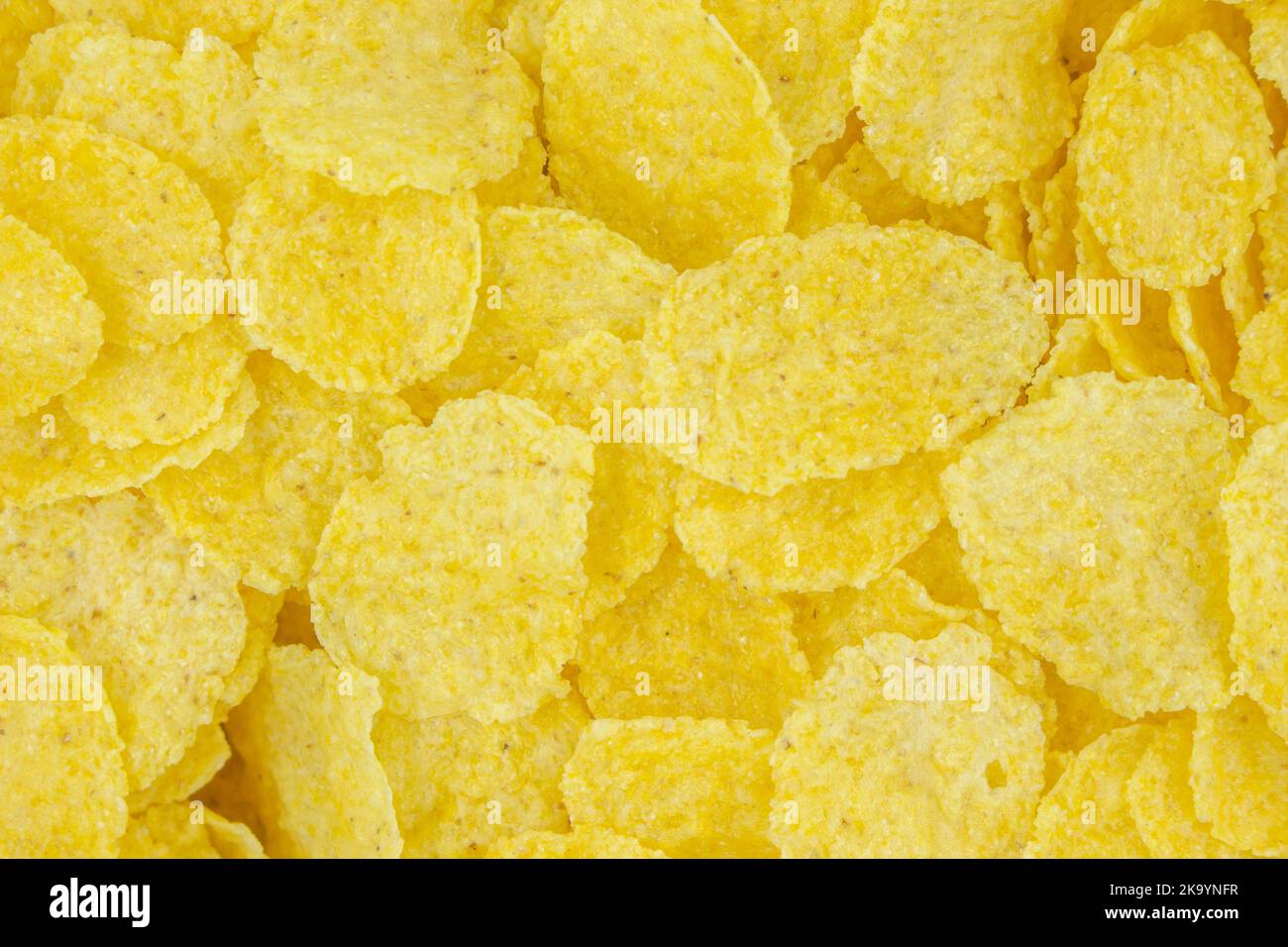 Corn-flakes background and texture, cornflake cereal box for morning ...