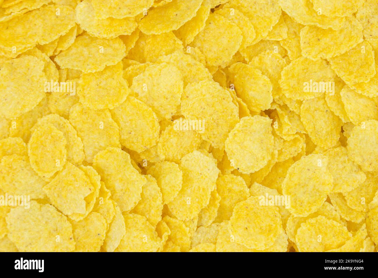 Corn-flakes background and texture, cornflake cereal box for morning ...